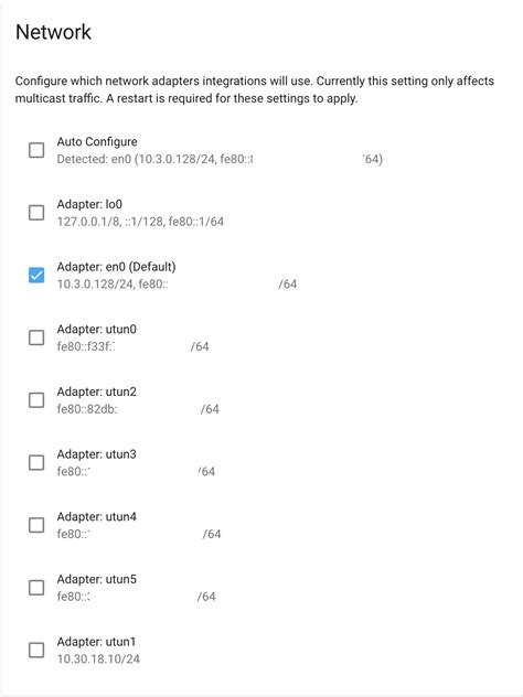 Homekit Integration Via UI Config Starts Bridge On Wrong Network Segment Issue Home