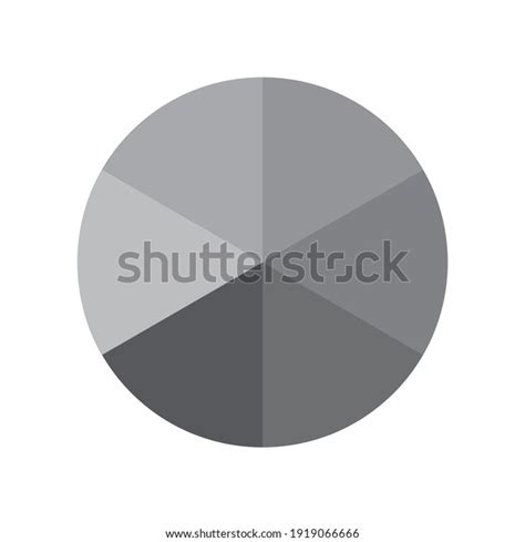 Circle Divided Into Six Equal Segments Stock Vector Royalty Free 1919066666 Shutterstock