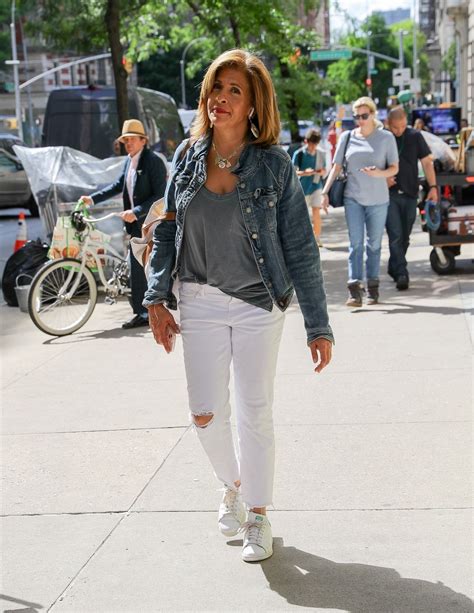 Hoda Kotb In A Chic Denim Jacket With Crisp White Jeans In New York 05 29 2024 CelebMafia