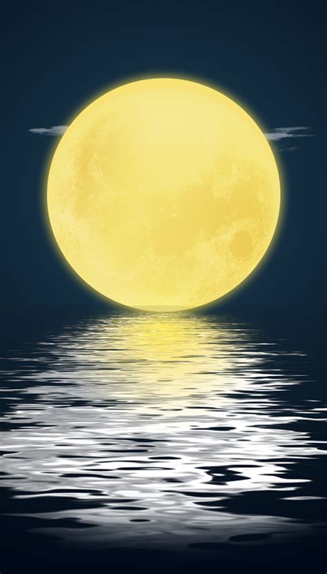 海上升明月中秋节节日背景 花瓣网
