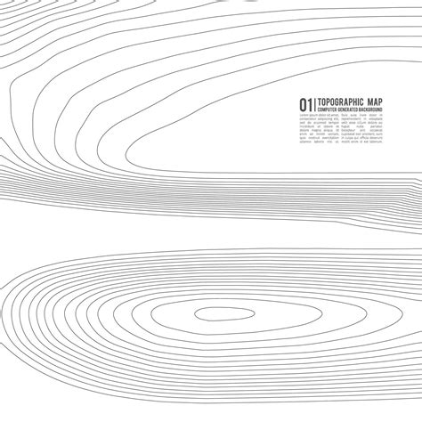 Topographic Map Contour Background Topo Map With Elevation Contour Map Vector Geographic