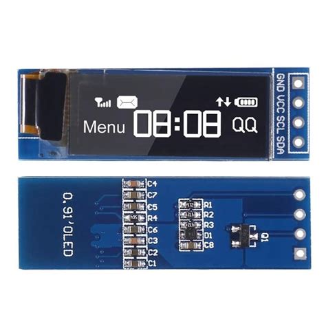 4pcs I2c Oled Display Module 091 Inch I2c Ssd1306 Oled Display Module