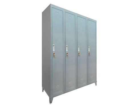 Locker Ropero 4 Puertas Porta Candado M4 01 Gris Maletek Easy Cl