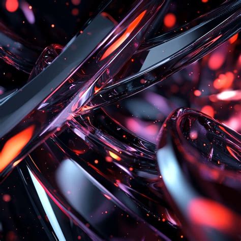 Layered 3d Effects Depth Of Field Futuristic Shapes Abstract Design