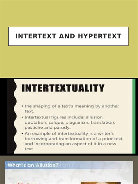 intertext and hypertext pdf hyperlink intertextuality