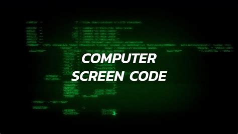 Computer Code Screen Stock Footage