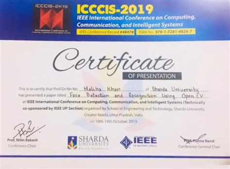 Maliha Khan On Linkedin Research Ieee Python Facedetection