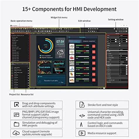 Scbrhmi 7 Inch Smart Hmi Tft Lcd Display Module With Complimentary Gui