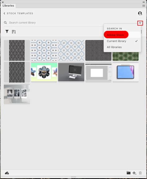 problem searching adobe stock using libraries pane adobe community