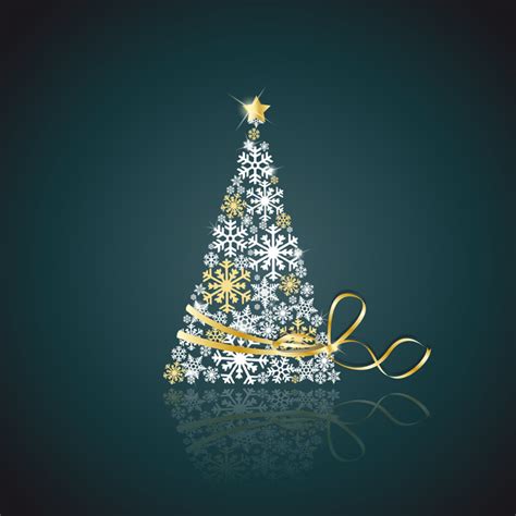 دانلود وکتور درخت کاج طرح فانتزی برف