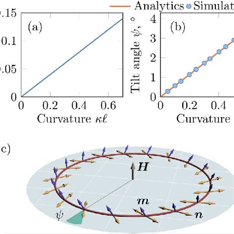 Curvature Driven Tilt Of The Anisotropy Axis A Relative Strength Of Download Scientific