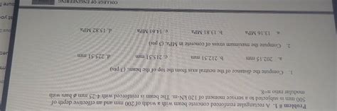 Solved Problem 1 A Rectangular Reinforced Concrete Beam With A