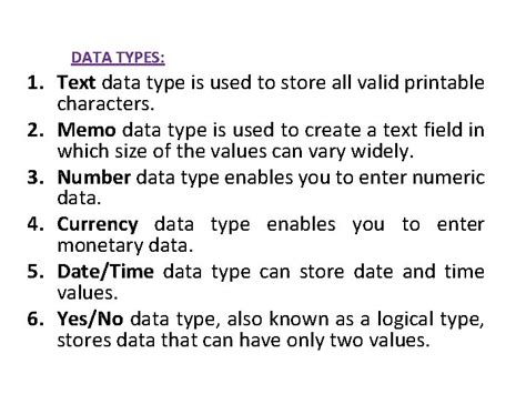 MS ACCESS Database Management System DBMS The Computer
