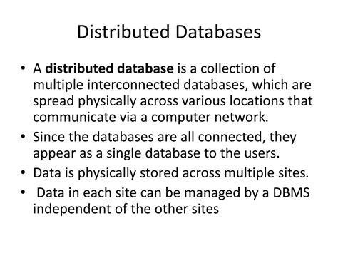 distributed database management system pptx