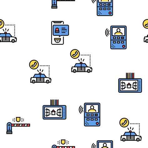 Home Security Device Vector Seamless Pattern 9991786 Vector Art At Vecteezy