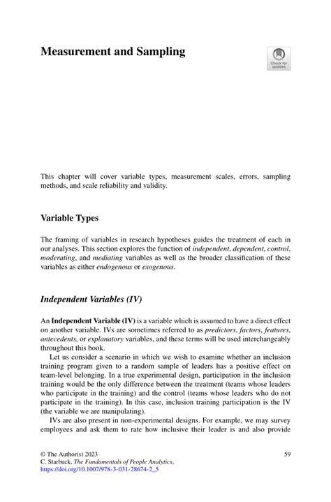 Pdf Measurement And Sampling