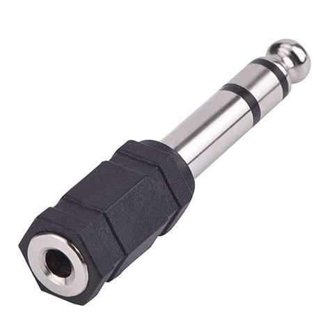 35mm Female To 635mm Male Stereo Headphone Audio Adaptor Microphone
