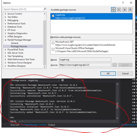 C Facing NuGet Issue 5 0 0 42a8779499c1d1ed2488c2e6b9e2ee6ff6107766 Is Not A Valid Version