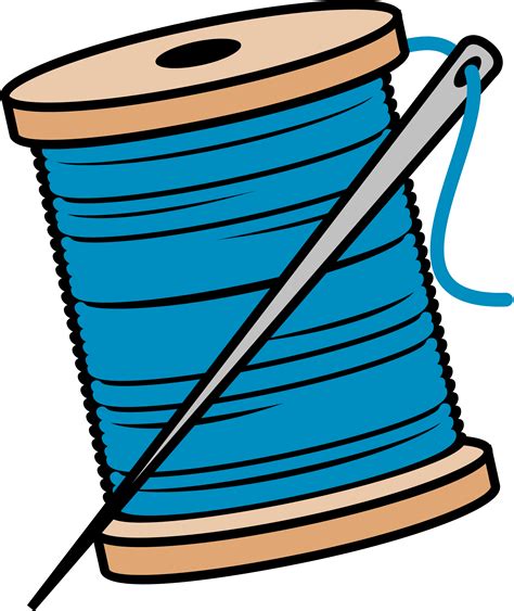 Download Needle And Thread Sewing Needle And Thread Clipart Png Image