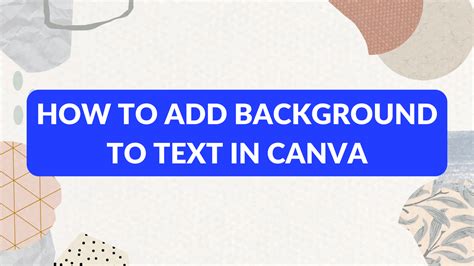 How To Add Background To Text In Canva Template Fonts