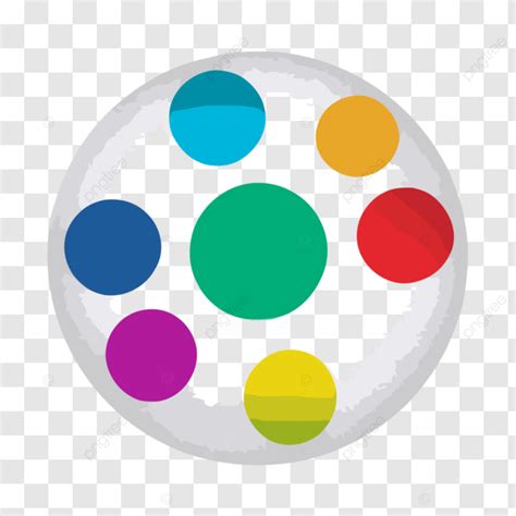 앱은 다양한 색상의 점이 있는 원입니다 벡터 흰색 배경에 있는 스포티파이의 단순한 다채로운 아이콘 그림자 없음 작은 프레임 중앙 Png 일러스트 및 벡터 에 대한