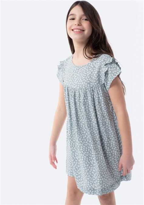Vestido De Viscosa Amplio Estampado De Niña Tex Ofertas Carrefour Online