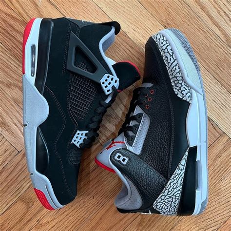 Match Des Légendes Air Jordan 4 Bred Vs Jordan 3 Black Cement