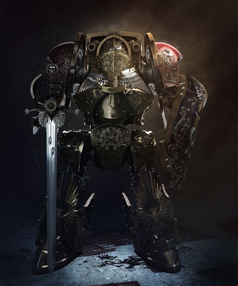 Artstation Adeptus Custodes Contemptor Dreadnought Warhammer 40k Fan