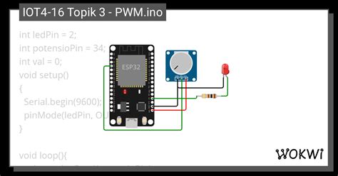 Iot4 16 Topik 3 Mengendalikan Led Dengan O Wokwi Esp32 Stm32