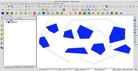 Qgis How To Compute The Share Of A Line That Is Inside A Polygon Programatically Geographic