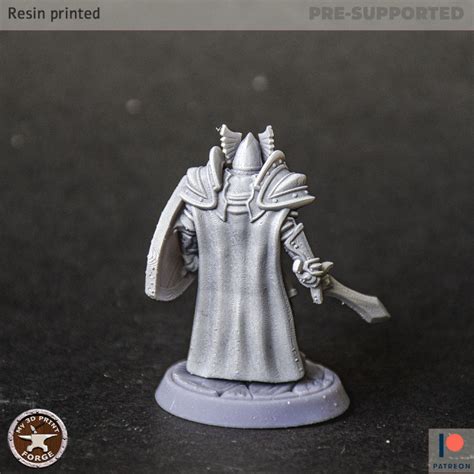 3d Printable Knight Captain Standing By My3dprintforge