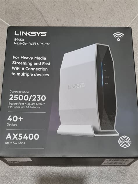 Linksys Dual Band Ax5400 Wi Fi 6 Easymesh Compatible Router E9450 With Box Computers And Tech