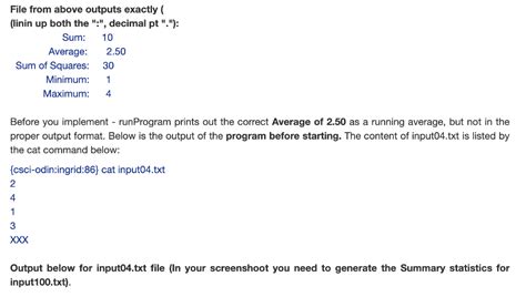 Solved 1 Add Functions That Computes Summary Statistics To