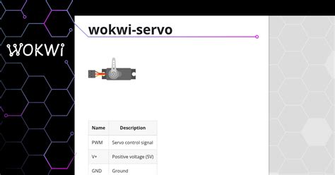 wokwi servo参考 Wokwi Docs