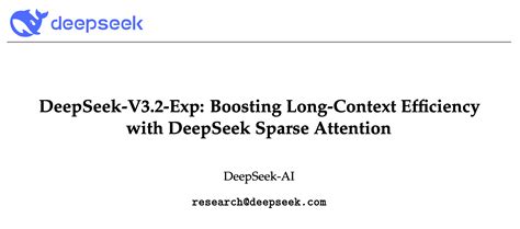 Deepseek V3 2 Exp 论文详细解读 机器学习pod