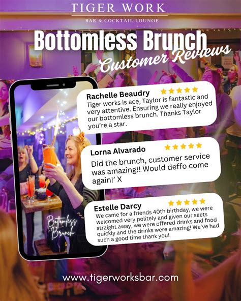 Tiger Works Bar Bottomless Brunch Is Calling 🍾🎶 Every Facebook