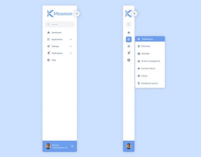 Side Navigation Ui Design Projects Photos Videos Logos Illustrations And Branding Behance