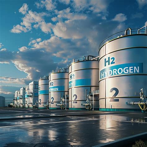 Hydrogen Storage Tanks 3d Model Premium Ai Generated Image