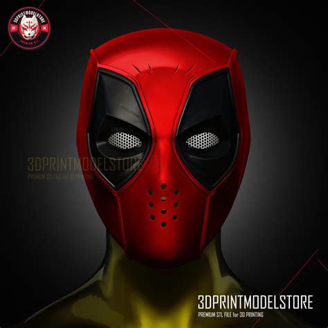 🐚 Deadpool Mask Face Shell Marvel Cosplay Helmet・ 3d File For 3d