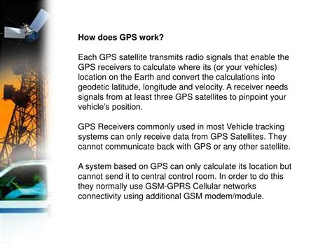PPT GPS Vehicle Tracking Technology PowerPoint Presentation Free Download ID 6117886