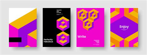 크리에이티브 브로셔 템플릿 현대적인 전단지 디자인 기하학적 책 표지 레이아웃입니다 포스터 비즈니스 프레젠테이션 배경 기치 보고서