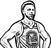 Stephen Curry Coloring Page Christmas
