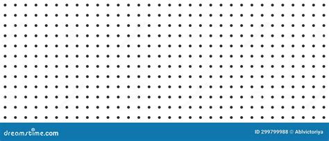 Black Dot Grid Notebook Page Template On White Background Bullet Journal Texture Round Points