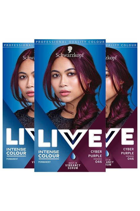Schwarzkopf Live Intense Permanent Hair Dye With Serum Cyber Purple