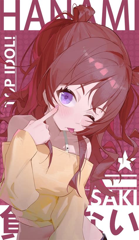 Hanami Saki Idolmaster And 1 More Drawn By Riokhh Danbooru