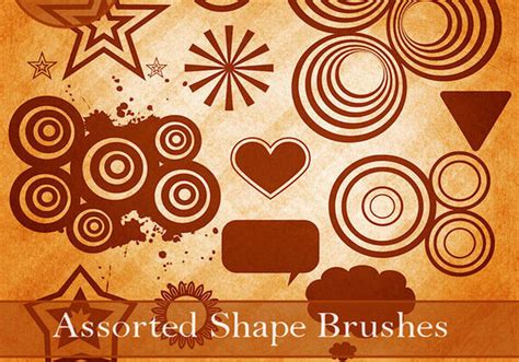 Assorted Shape Brushes Free Photoshop Brushes At Brusheezy