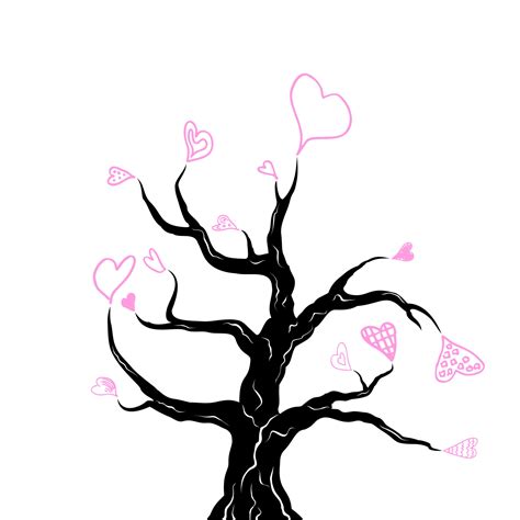 Tree Heart Abstraction Vector Illustration 17692207 Vector Art At Vecteezy