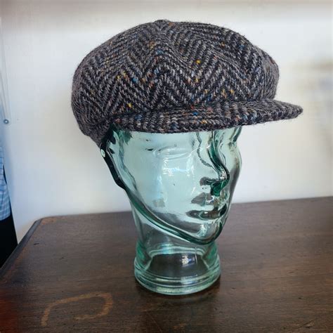 Donegal Tweed Hat Peeky Blinders Hat Wool Hat Mens Hat 1920s Clothing