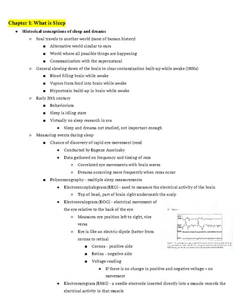 Psyc 191 Wi24 Psyc 191 Lectures Notes Chapter 1 What Is Sleep