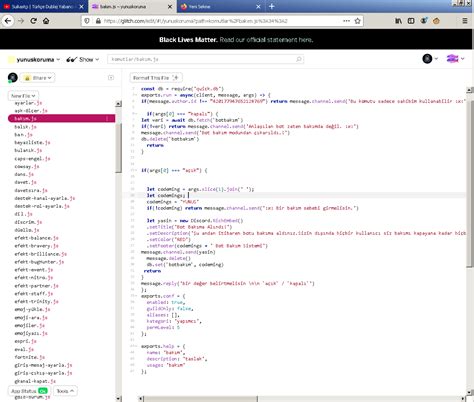 discord bot komut hata alıyorum çözemedim coding help glitch